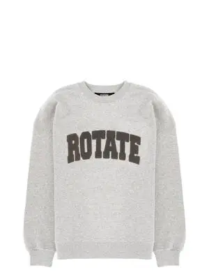 ROTATE BY BIRGER CHRISTENSEN Sweatshirt With Logo - Grey