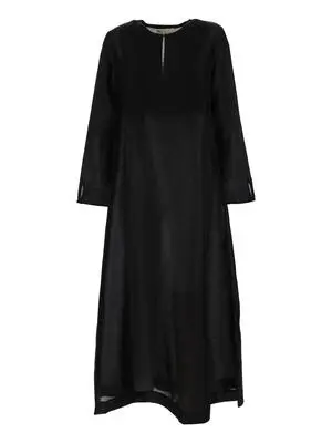 Tory Burch Long Linen Caftan - Black