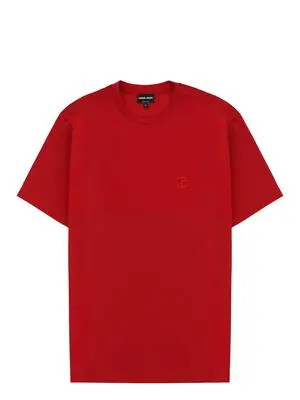 Giorgio Armani T-shirt With Logo - Red