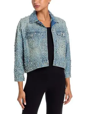 L'Agence Vangie Embellished High-low Jacket - Palo
