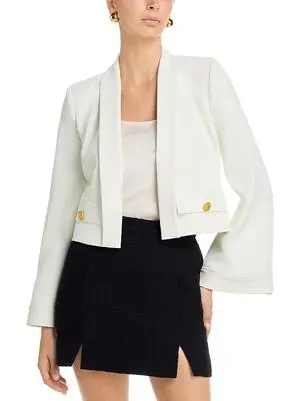 L'Agence Mixie Wide Sleeved Cardi Jacket - Ivory