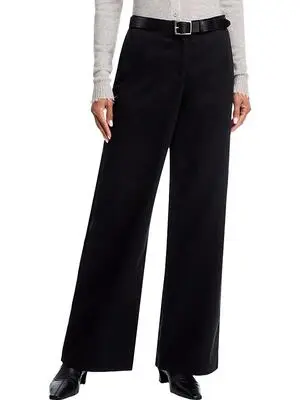 RE/DONE Mid-rise Wide Leg Pants - Washed Black