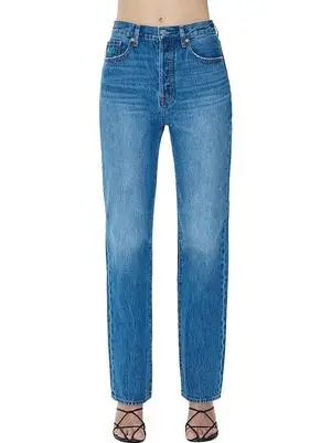 PISTOLA Cassie High-rise Straight Leg Jeans - Capri