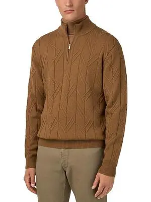 Boggi Milano Merino Wool Sweater - Hazelnut
