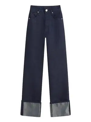 Hudson Jeans Rosie High-rise Wide-leg Ankle Jeans - Indigo Metallic