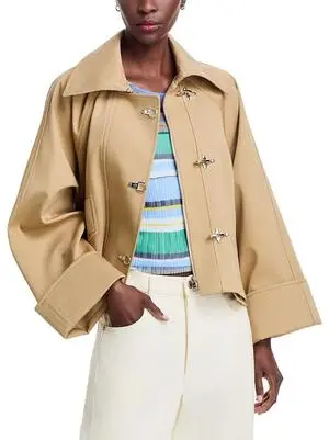 PATOU Oversized Cropped Parka - Sand