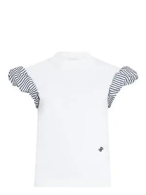 Patou Faille Sleeved Tee White