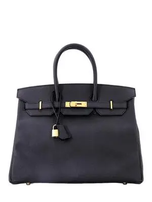 HERMES Birkin 35 Handbag - Noir