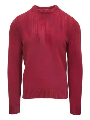 Faherty Brand Ribbed Knit Sweater - Red