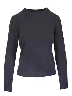 Kinross Cashmere Long-sleeve Top - Grey