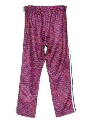 Gucci X Adidas 2010s Gg-pattern Side-stripe Trousers - Blue