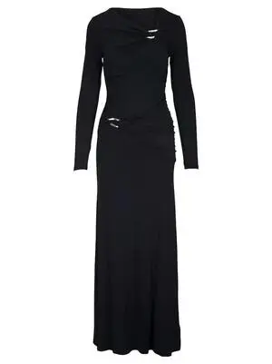 Veronica Beard Viela Long-sleeve Maxi Dress - Black