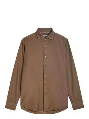 Canali Long-sleeve Shirt - Brown