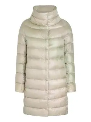 Herno High-neck Quilted Coat - Grey