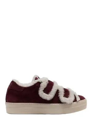 P448 Thea Venice Platform Sneakers Burgundy Bord