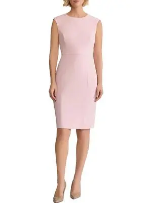 KASPER Cap Sleeve Sheath Dress - Tutu Pink