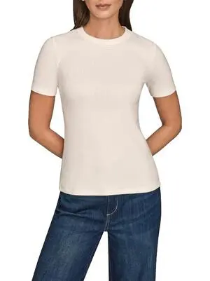 Donna Karan New York Crewneck Top - Cream
