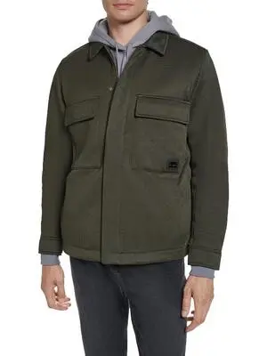 Karl Lagerfeld Paris KARL LAGERFELD PARIS Twill Shirt Jacket Olive