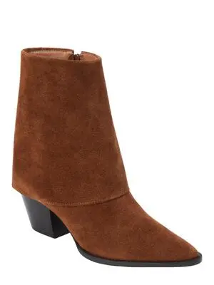 Matisse Ella Foldover Bootie - Coffee Suede