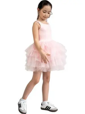 MINI CELEBRITIES Sleeveless Tutu Dress - Pink Rose