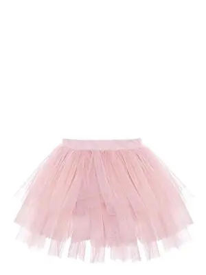 MINI CELEBRITIES Layered Tutu Skirt With Built-in Shorts - Soft Pink