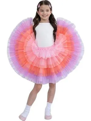 MINI CELEBRITIES Ombre Tulle Tutu Skirt - Multicolor