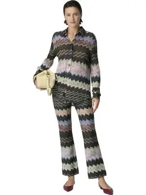Missoni Viscose Lamé Snake Motif Shirt - Multicoloured