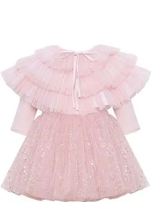 MINI CELEBRITIES Pixie Tulle Dress Set - Pink Sparkle