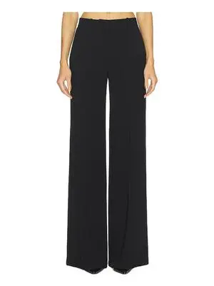 Theory Fluid Flare Crepe Pant - Black