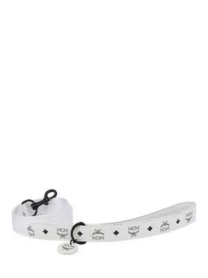 Mcm Pet Leash In Visetos - White