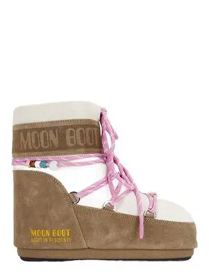 Moon Boot X Guest In Residence Low Suede Beads Boot - Honey & White Sand