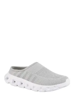 URBN SPORT BY JSLIDES Carla Knit Sneaker Mule - Silver