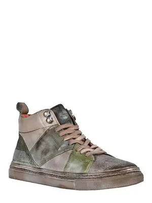 ROAN Baranduin Leather High-top Sneakers - Oats Multi