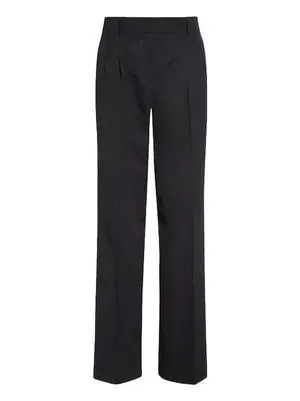 Akris Fabri Pleated Wool Pants - Black