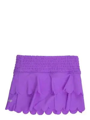 RUFFLEBUTTS Upf 50+ Active Tiered Flare Skort - Neon Purple