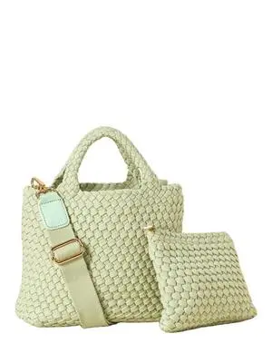 UNCOMMON GOODS Woven Shoelace Crossbody - Small Mint