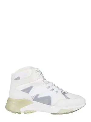 Hogan Sneakers In Leather And Textile Fibers - White
