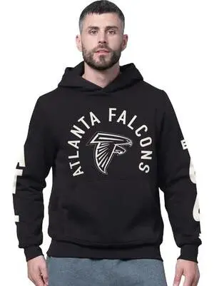 STARTER Atlanta Falcons Handoff Fleece Hoodie - Black