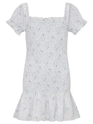 LoveShackFancy Tween Mosa Dress - Snowdrop Blue
