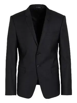 Emporio Armani Blazer Charcoal Size Virgin Wool - Grey