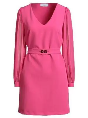 GAËLLE PARIS Mini Flared Dress - Fuchsia