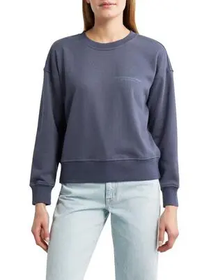 CITY BLUES Logo Graphic Crewneck Sweatshirt - Smoky Blue