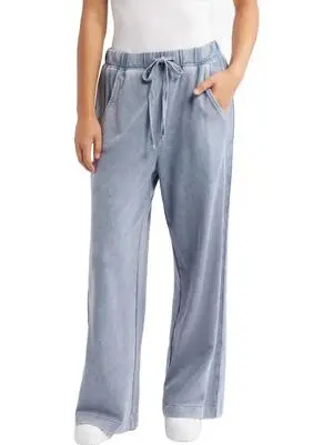 CITY BLUES Side Stripe Lounge Pants - Chambray Blue
