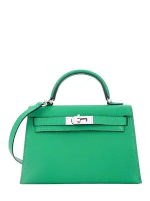 HERMES Kelly Mini Ii Handbag - Menthe