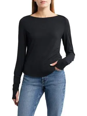 CITY BLUES Long Sleeve Modal Blend Top