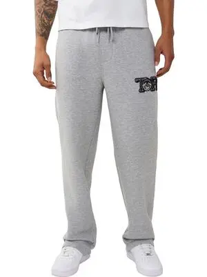 True Religion World Tour Champs Sweatpants - Heather Grey