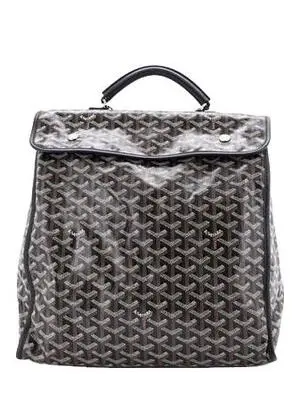 GOYARD Saint Leger Briefcase Backpack Coated Canvas - Black