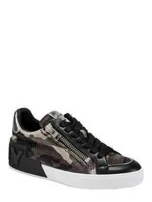 DKNY Mei Crystal Studded Camo Sneakers