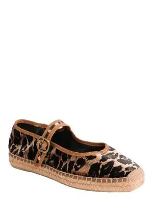 Penelope Chilvers Velvet Espadrille Mary Jane - Brown