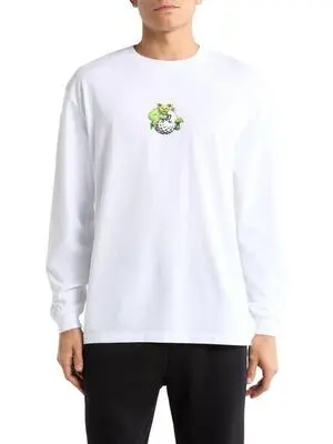 MALBON Grateful Dead Gorse Long Sleeve Graphic T-shirt - White